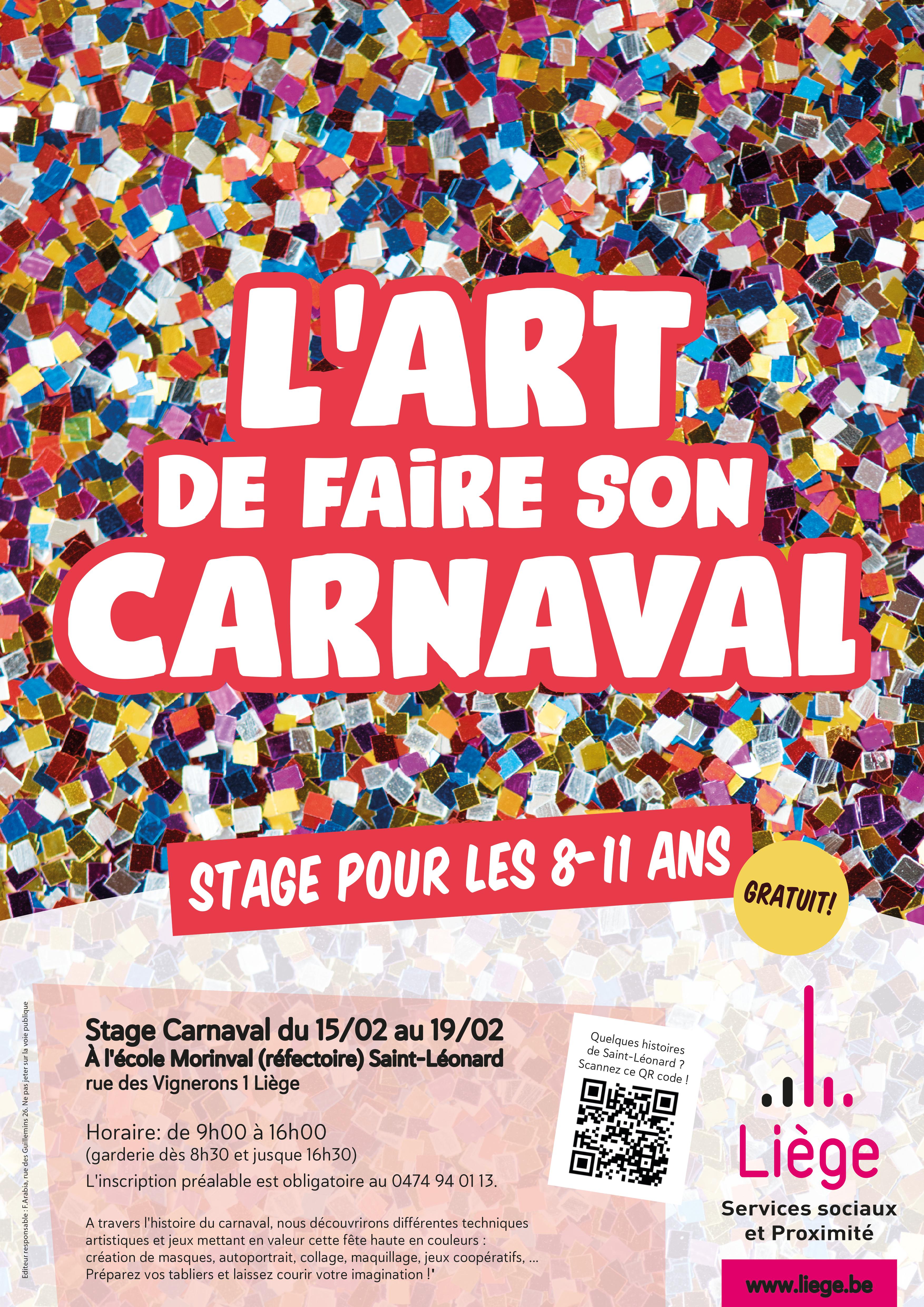 » L’art de faire son carnaval – Stage pour les 8-11 ans